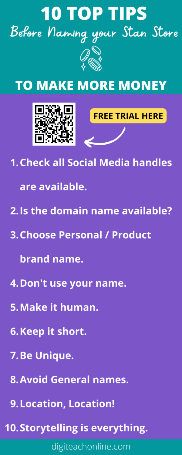 Naming Your Stan Store: 10 Top Tips to Increase Sales - #1 for Learning ...