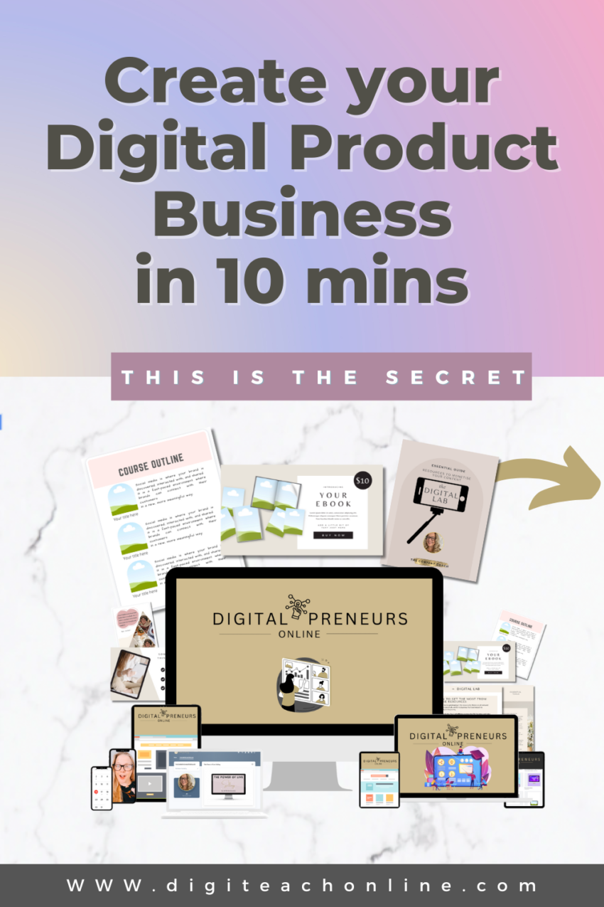 How to Create a Digital Product Business in 10 Minutes with Free ...
